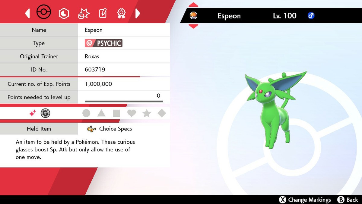 Shiny Espeon Pokemon X
