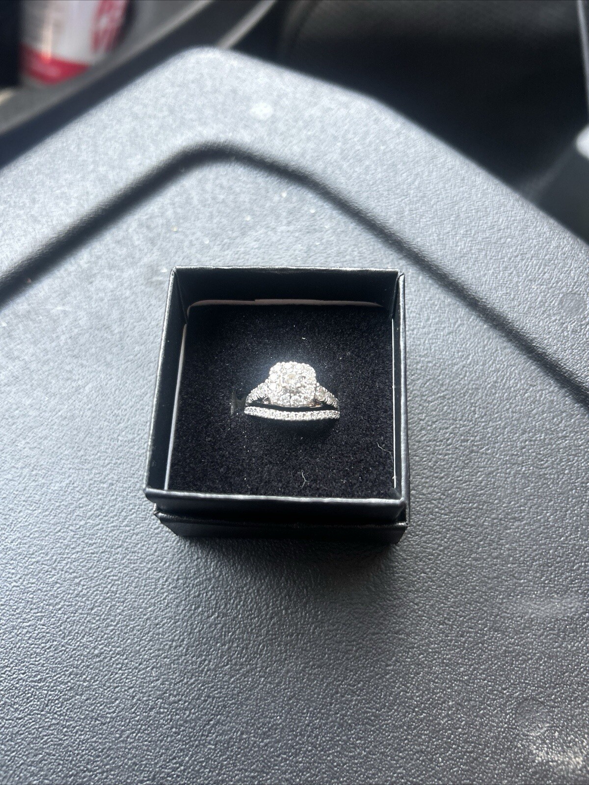Size 6 Diamond Engagement Ring And Wedding Band Set - Gem