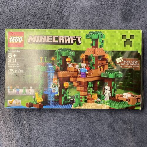 LEGO Minecraft 21125 The Jungle Tree House 100% Complete W/Box ...