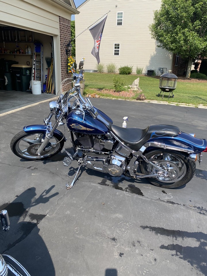 1998 HARLEY DAVIDSON CUSTOM SOFTAIL SINISTER BLUE EVO, CLASSIC ...