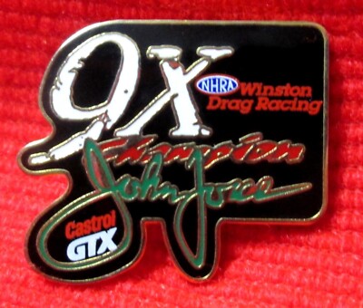 NHRA John Force Lapel Pin 9 Time Champion Winston Drag Racing nhc9 | eBay