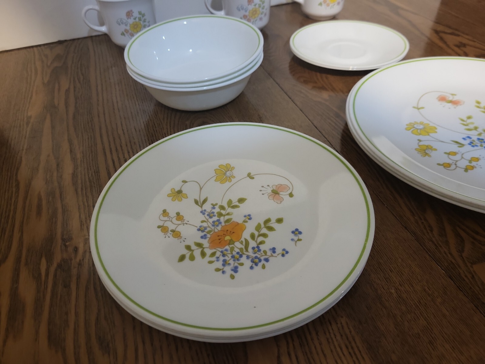 Lot OF 15 CORELLE WILDFLOWER Dinnerware Setting for 3 | eBay