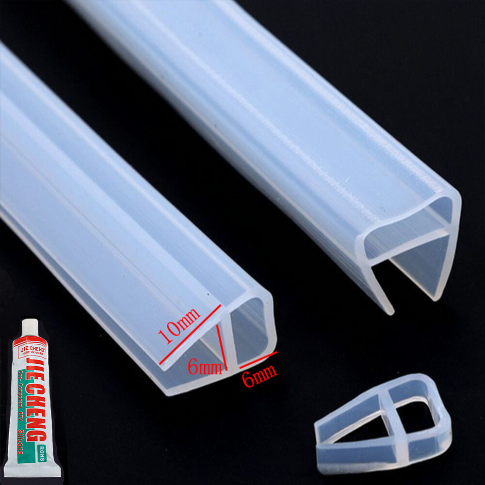 2M F/H Shape Bath Door Shower Screen Enclosure Seal Strip for 6/8/10 ...