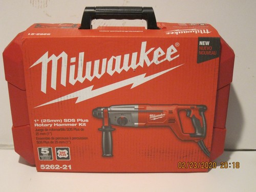 Milwaukee 5262-21 1" (25mm)SDS Plus Rotary Hammer Kit FREE SHIP NEW ...