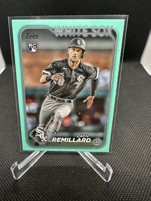 2024 Topps Series 1 Zach Remillard #222 Aqua Parallel RC White Sox | eBay