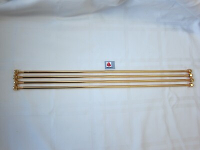 Lowrider Hydraulics Whammy tank rods, 17.5" long, gold plated, 1 set of ...