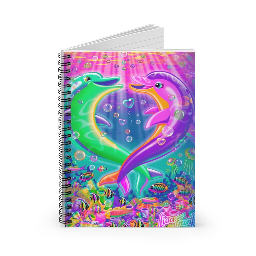 90s Notebook With Dolphins