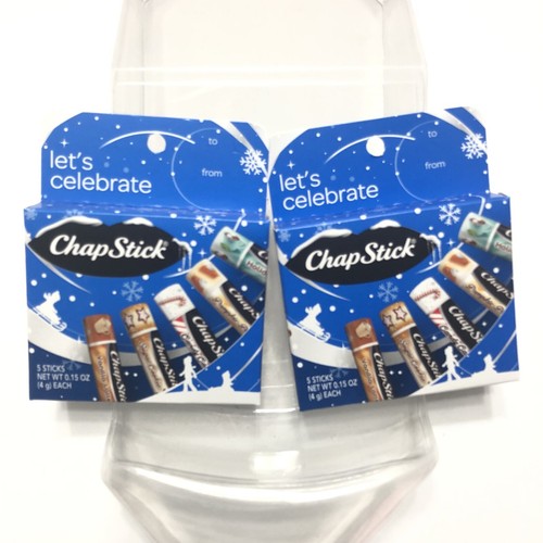 ChapStick 10 Sticks Lip Balms 2 pks of 5 ct Cookie Candy Cane Pumpkin ...