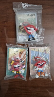 Lot 3 Set Hardee's Lips Tang Trio New In Package 1989 Happy Meal Toys ...