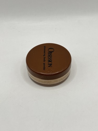 Calvin Klein Obsession SHIMMERING BRONZE BODY POWDER .35oz Jar Vintage ...