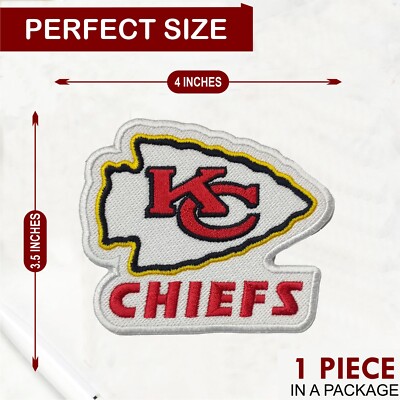 Kansas City Chiefs Football Team Logo Iron On Patch-Sew Patch ...