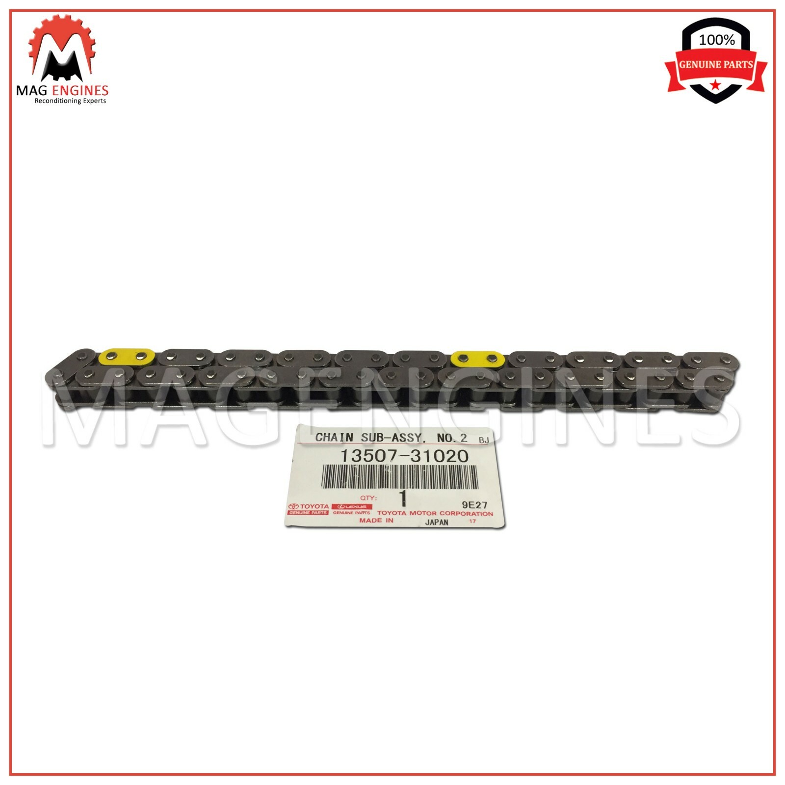 13507-31020 GENUINE OEM CHAIN SUB-ASSY, NO.2 FOR 4RUNNER FJ CRUISER ...