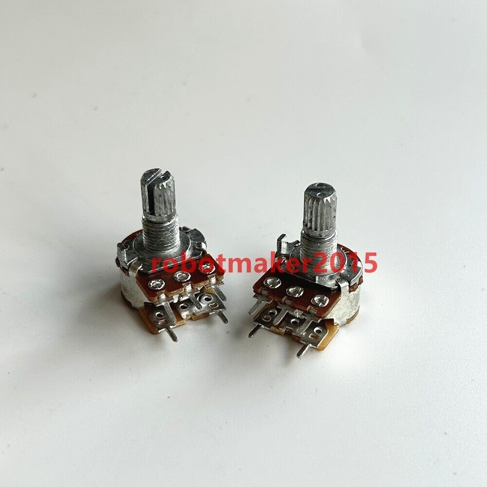 5Pcs B100K 100K WH148 5 Pins Potentiometer with Switch Shaft 15mm 5 Pin ...