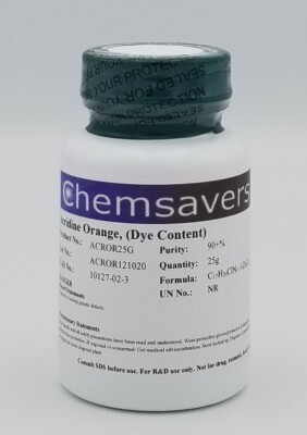 Acridine Orange, 90+% (Dye Content), 25g | eBay