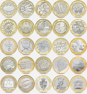 Various Rare £2 Two Pound Coins - Royal Mint - Coin Hunt - Great Value ...