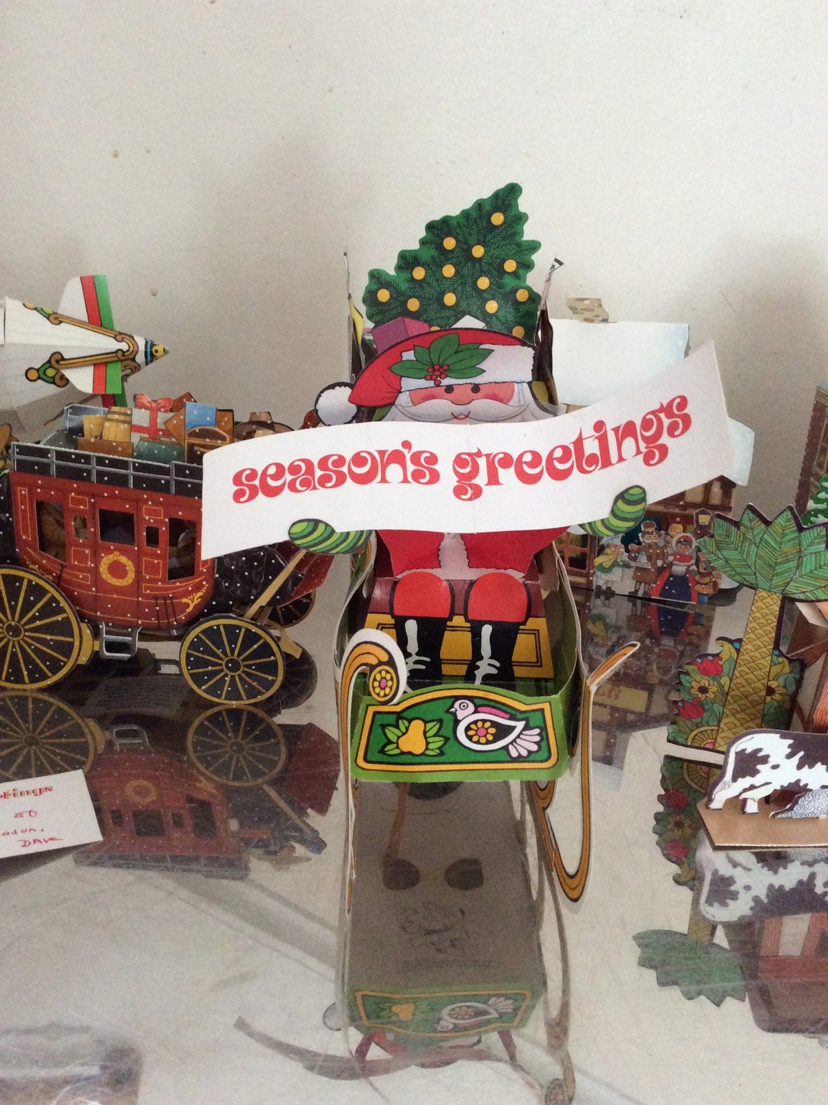 Graphics3 Inc Pop Up 3D Christmas Card Lot Of 15 1990s Motorcycle Blimp ...