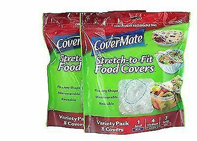 Covermate Assorted Elasticated Stretch to Fit Reusable Food Covers Pack ...