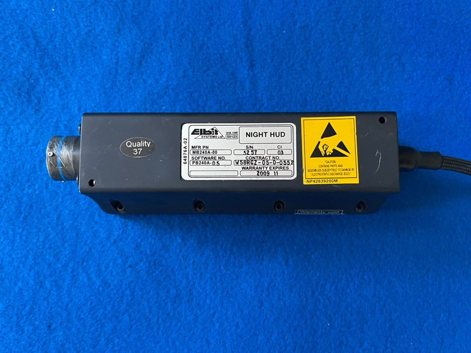 ANVIS ELBIT NIGHT VISION HUD HEADS UP DISPLAY FOR HGU56 HELICOPTER ...