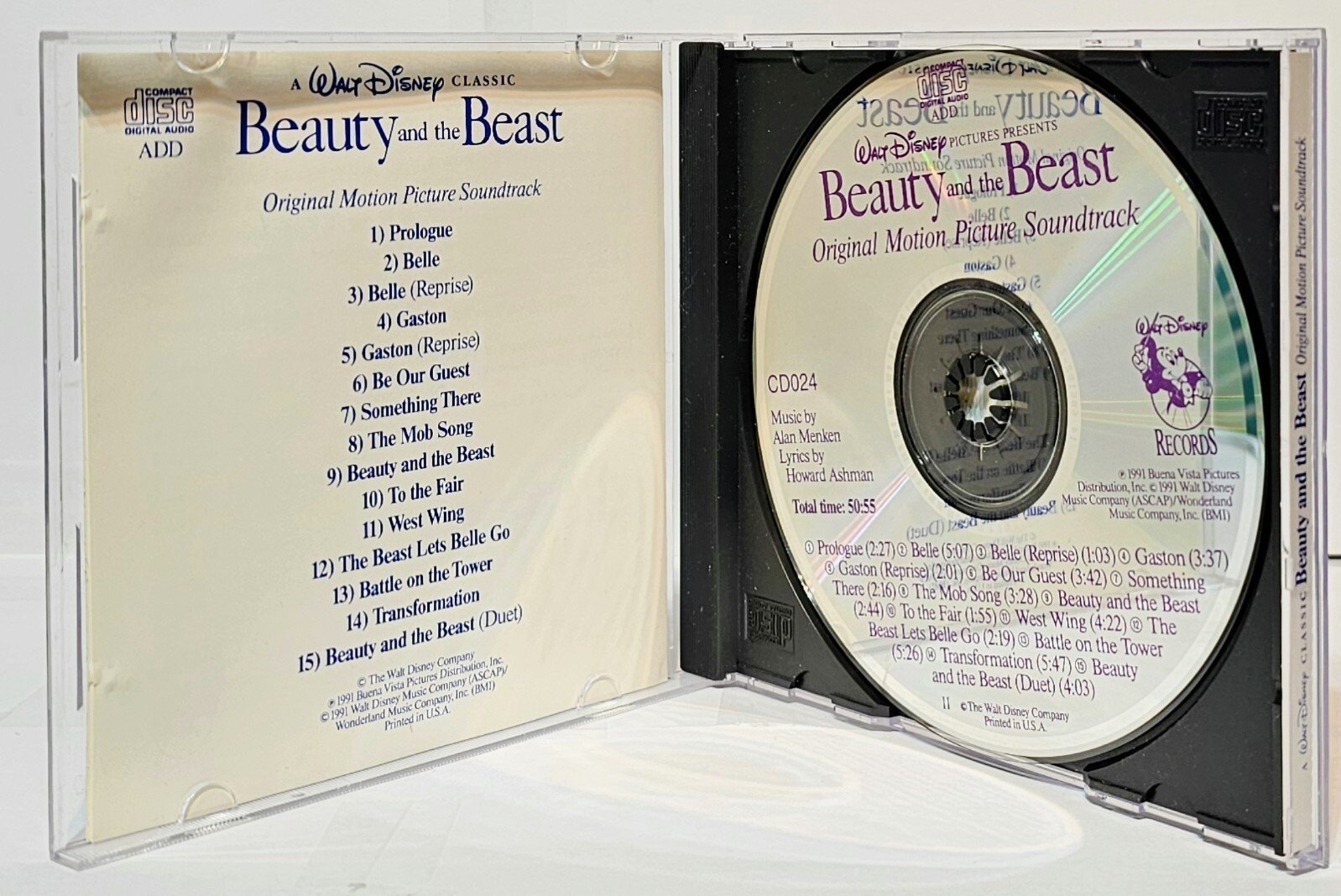 Beauty And The Beast: Original Motion Picture Soundtrack CD NICE ...
