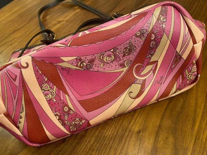 Emilio Pucci Tote Bag Pink Multicolor Large Capacity Pre-Owned From ...
