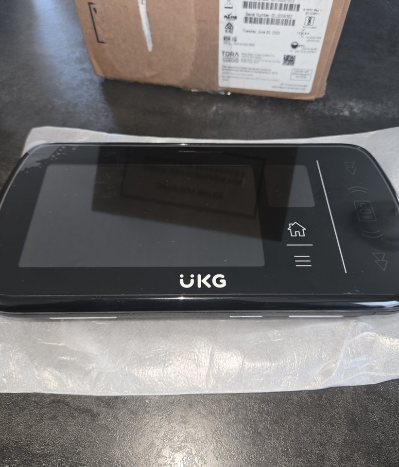 UKG InTouch DX G2 HID Prox TimeClock Model8610000-013 W/ Power Adapter ...