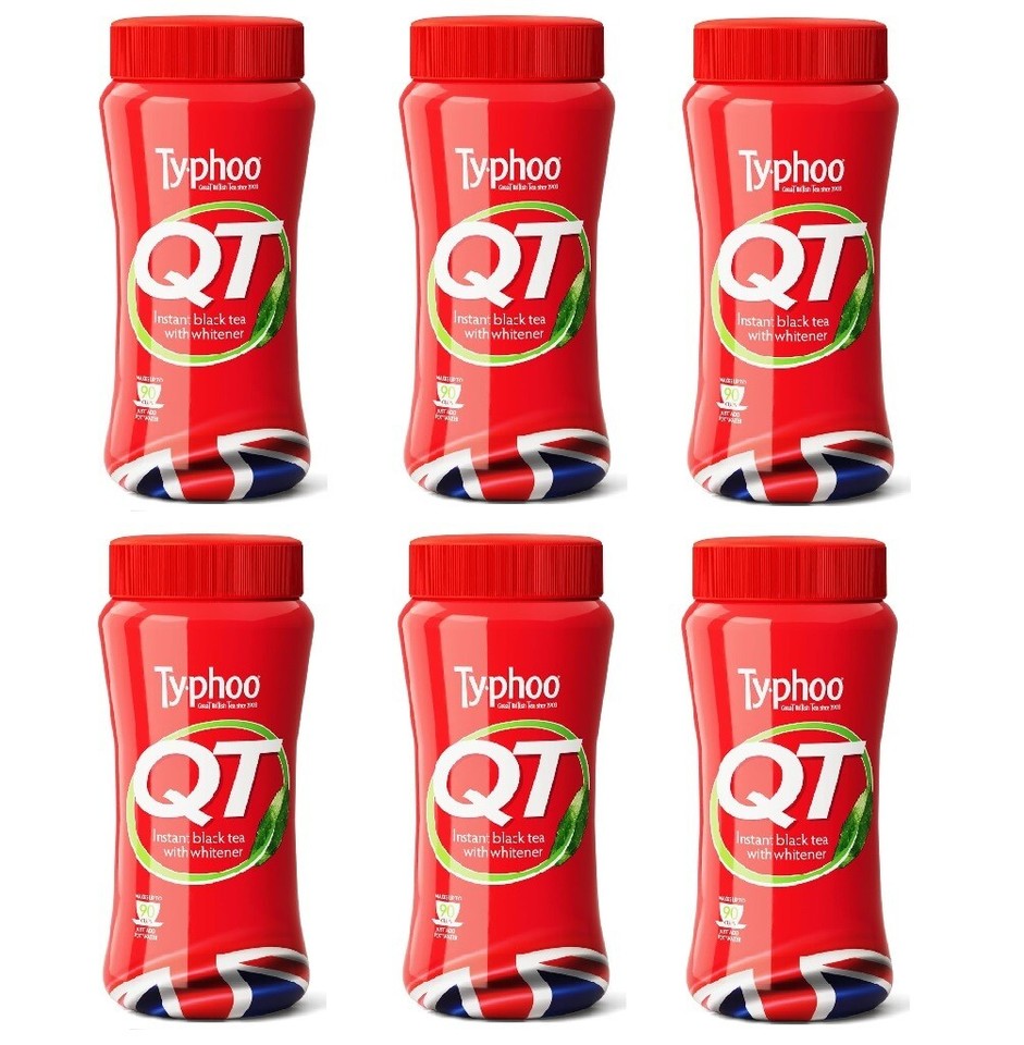 Typhoo QT Instant One Cup Tea with Whitener 125g or 225g, 3, 6 or 12 ...