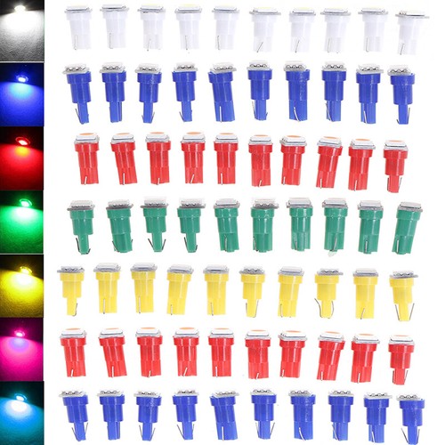 50Pcs LED T5 5050 Instrument Light bulbs 24V DC LED Car Auto Gauge ...