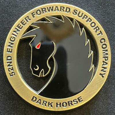 52nd Engineer Forward Support Company Commander Army Challenge Coin | eBay