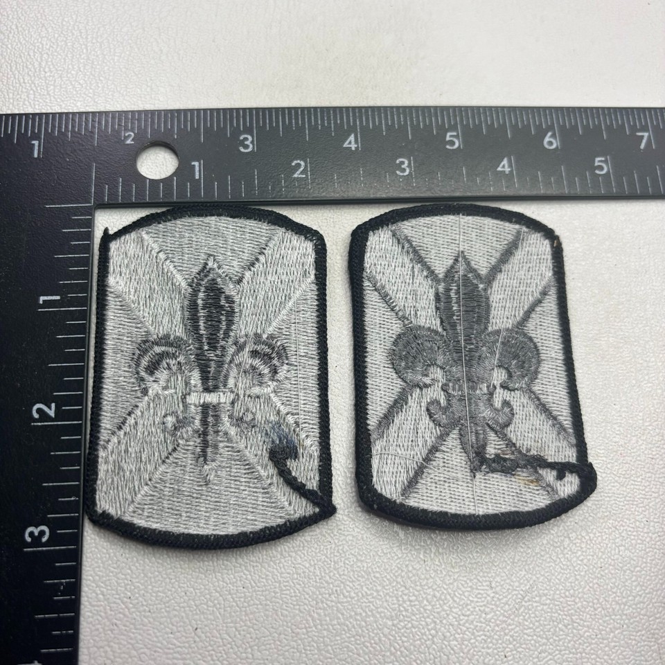 2 Military Patches US ARMY 256th INFANTRY BRIGADE 2 Patch Lot (Subdued ...
