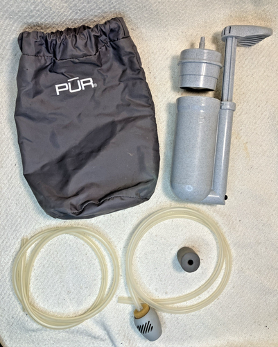 PUR Hiker Portable Water Micro-filter With Bag, Tubes, Float, & Pre ...
