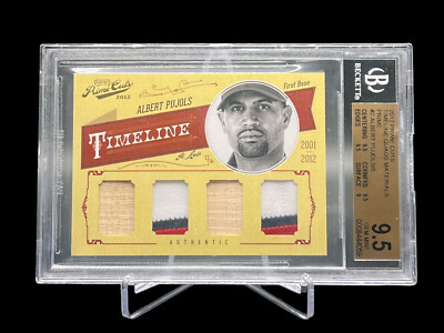 2012 Panini Prime Cuts Albert Pujols Timeline Quads Materials Patch /5 ...