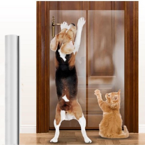 3 Pcs 8.2" x 40" Furniture Protector Clear Door Claw Shield Door ...