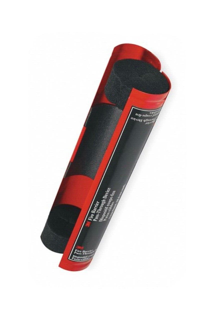 3M Firestop Pass-through Device Shape Round up to 3 Hr. Fire Rating Red ...