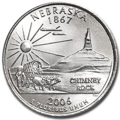 2006 P Nebraska Quarter BU Uncirculated Clad 25c Coin | eBay