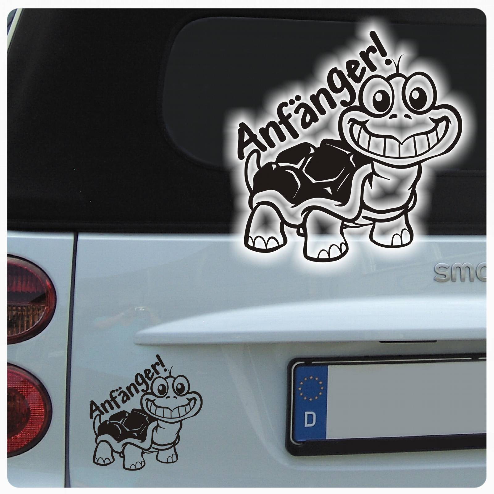 Anfänger Autoaufkleber Schildkröte Sticker Auto Aufkleber Hetz mich ...