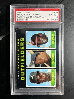 1971 Topps #709 Rookie Stars Don Baylor/Dusty Baker RC PSA 6 | eBay