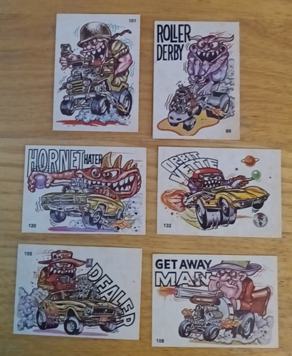 ODDER ODD RODS Donruss Hot Rod Car Trading Cards Vintage 1970's Set of ...