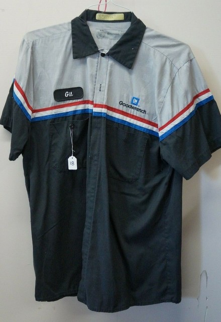 GM Mechanic Shirt Short Sleeve Med. uniform w/patch Goodwrench auto ...
