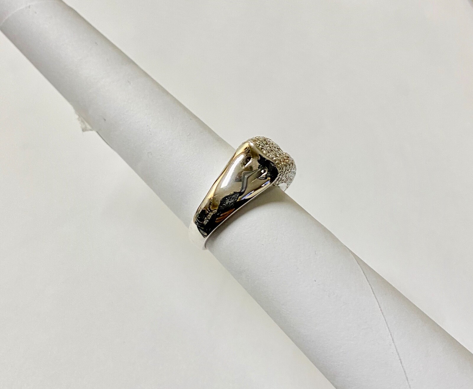 Unisex 18k White Gold Ring with 1.67ct Diamonds (Size 7) | eBay