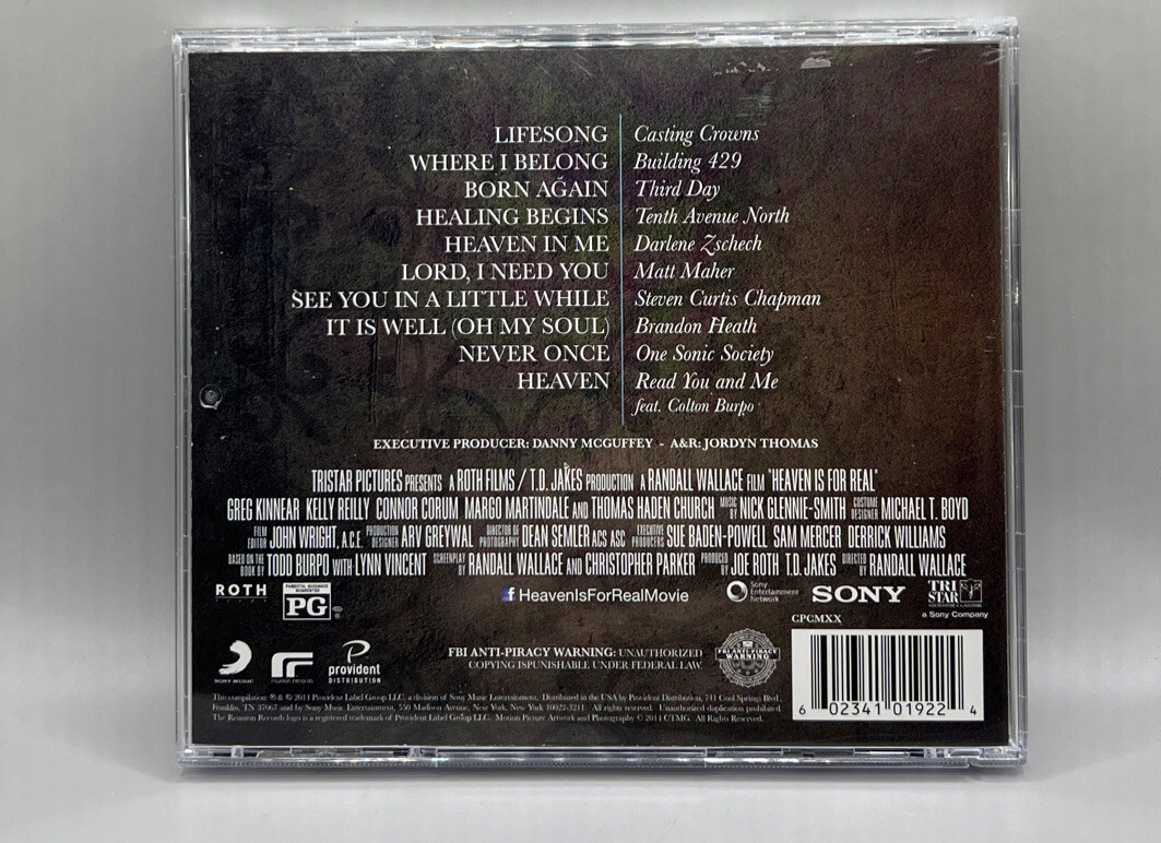 Heaven is for Real Music CD: Songs Inspired by the Film & Best Selling ...