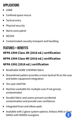 WZ9435AB BLAUER Chempak XRT Suit 2018 edition/ Biohazard Suit/ Size XL ...