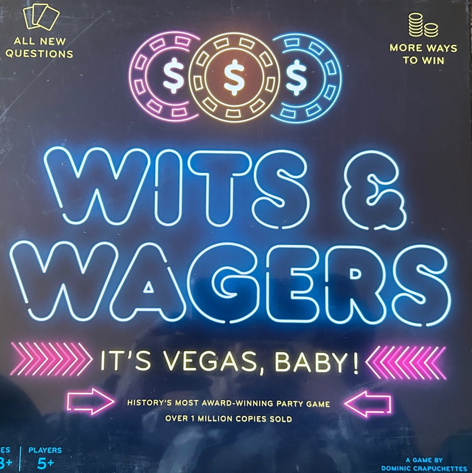 Wits & Wagers Game Vegas Edition, Dry Eraser Boards, Chips, Markers ...