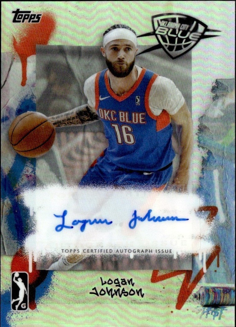 2024-25 Topps G-League - Chrome Autographs Logan Johnson #AU-LJ ...