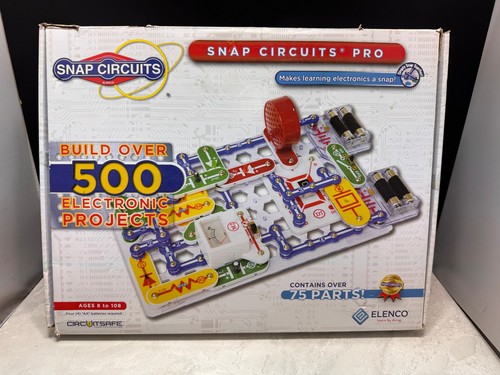 Snap Circuits Pro Build Over 500 Electronic Projects 75 parts SC-500 | eBay