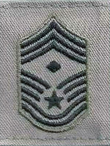 Air Force Chief Master First Sergeant ABU Rank TAB 2" x 2" Hook Back | eBay