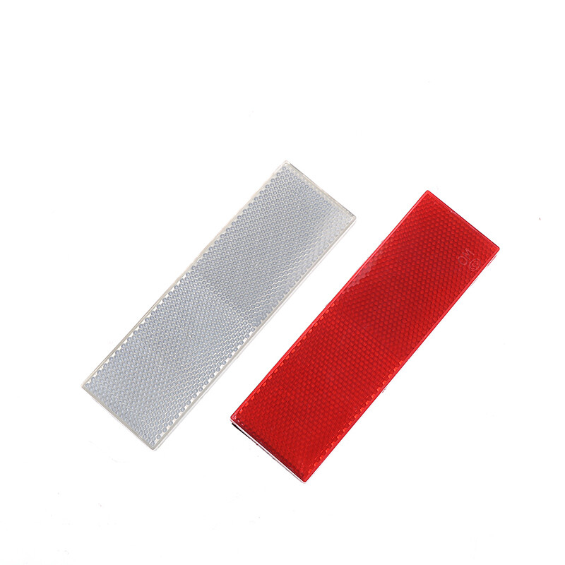 1PC red white warning reflective safety plate reflector stickers for ...