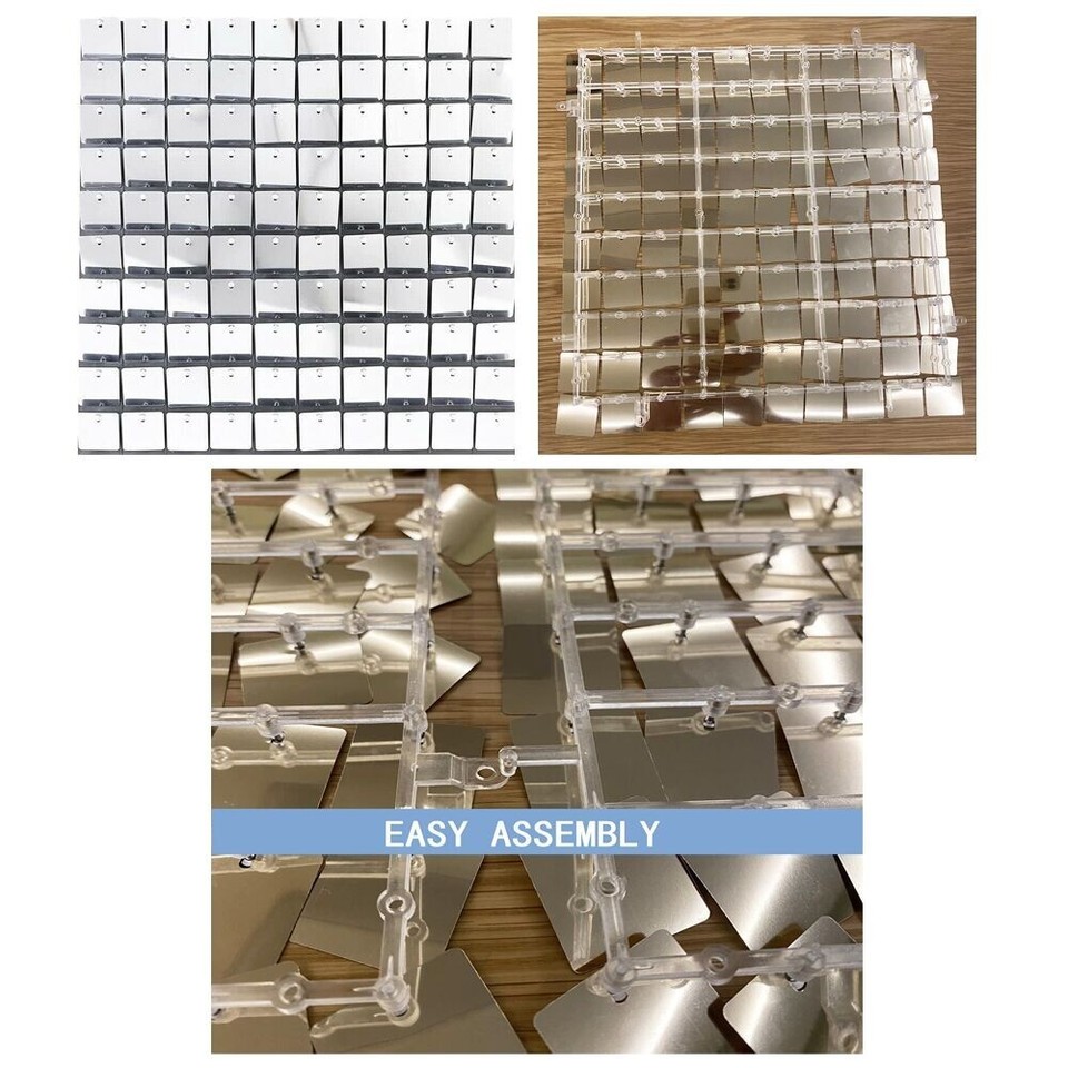 12pcs Shimmer Sequin Backdrop Wall Panels Great Events Birthday Party ...