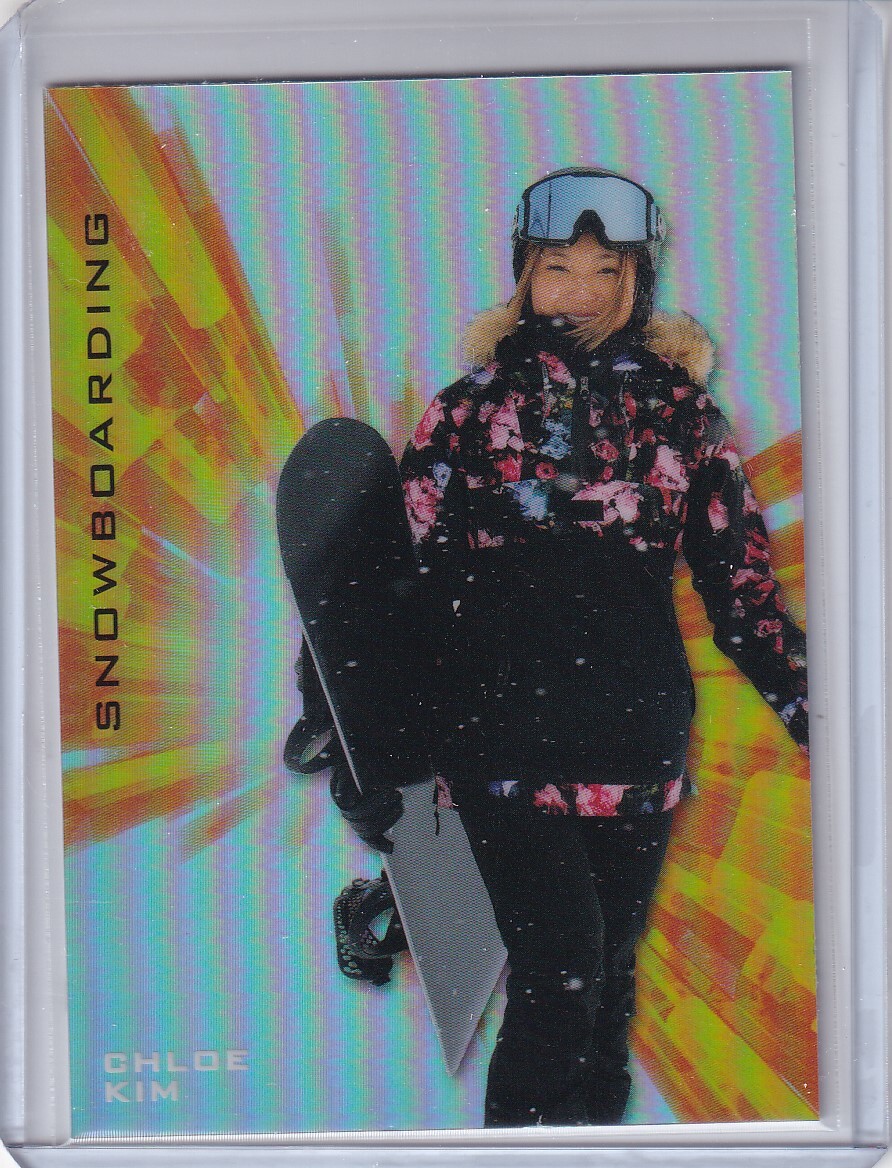 Chloe Kim 2021 Upper Deck Goodwin Champions Chrome Goudey Silver $1.50 ...