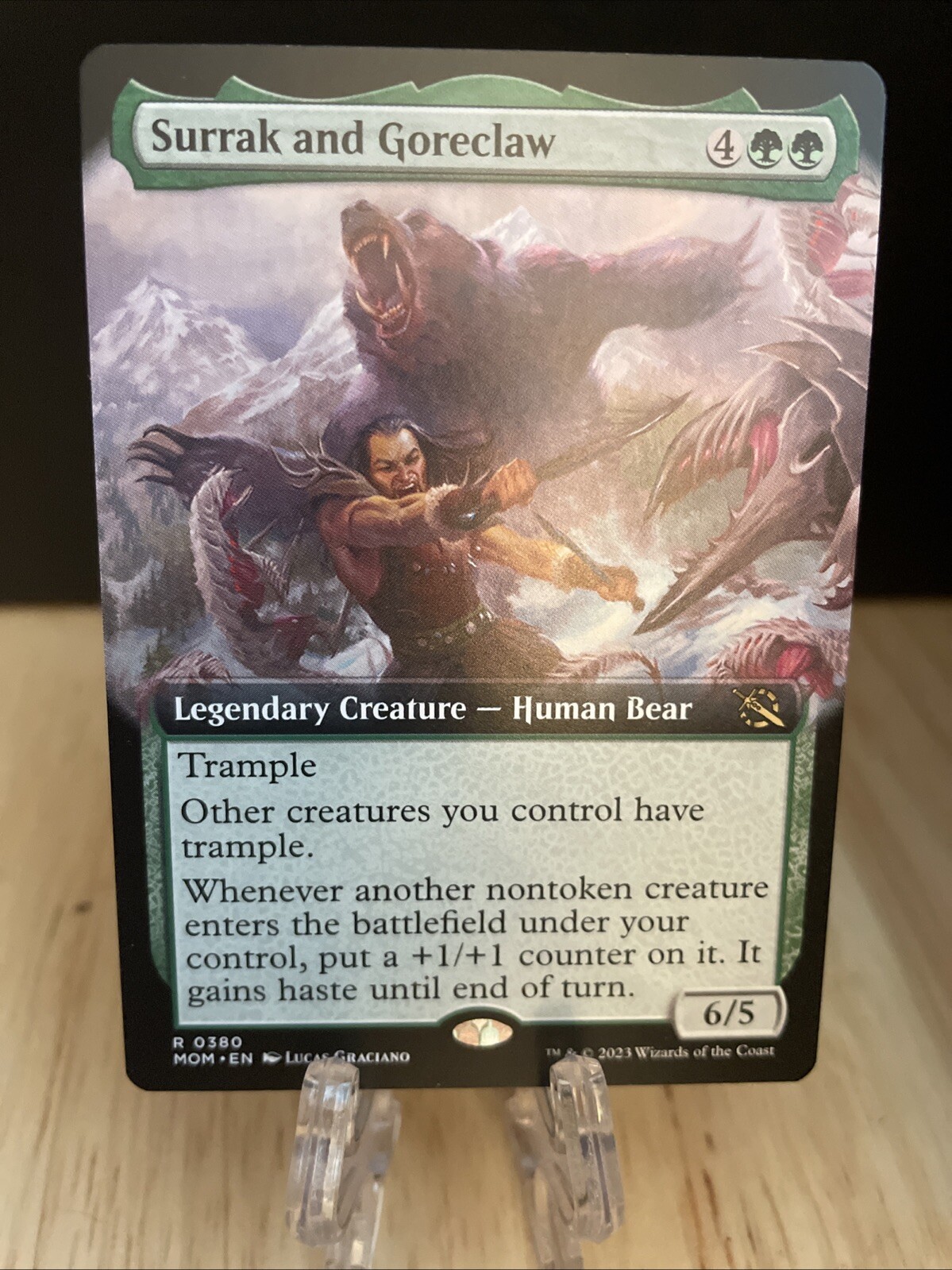 MTG Surrak and Goreclaw Extended Art Regular #0380 March of the Machine ...