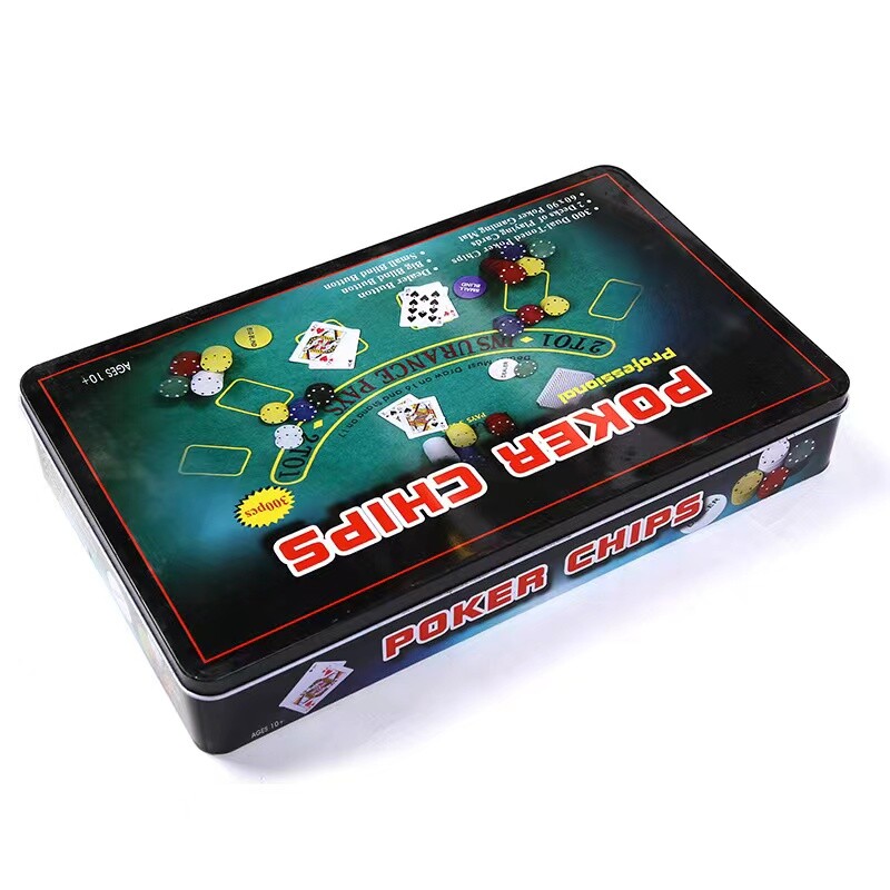 Poker Set 300 500 Pcs Laser Chips Texas Hold Em Cards Dice Decks Casino ...
